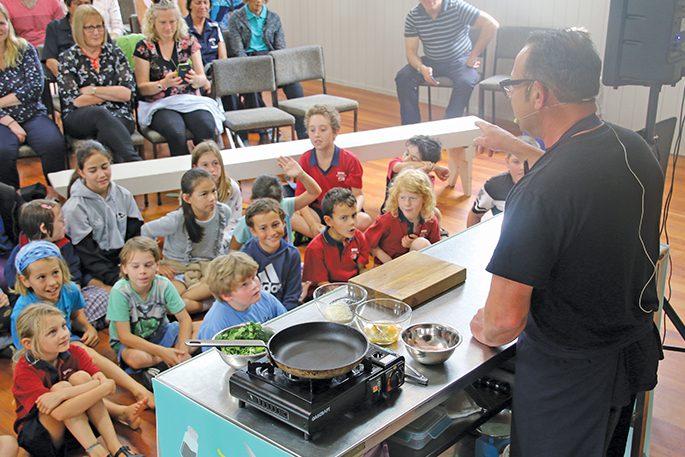 Eat healthy message behind celebrity cook’s fun fry-up - Local Matters