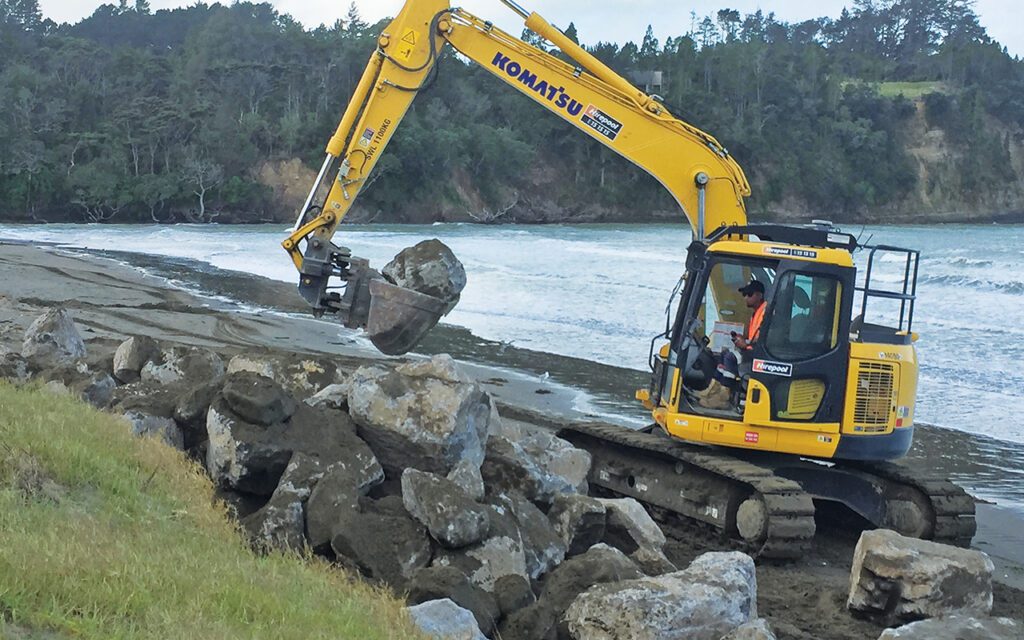 Rocks provide emergency backstop on two Coast beaches - Local Matters