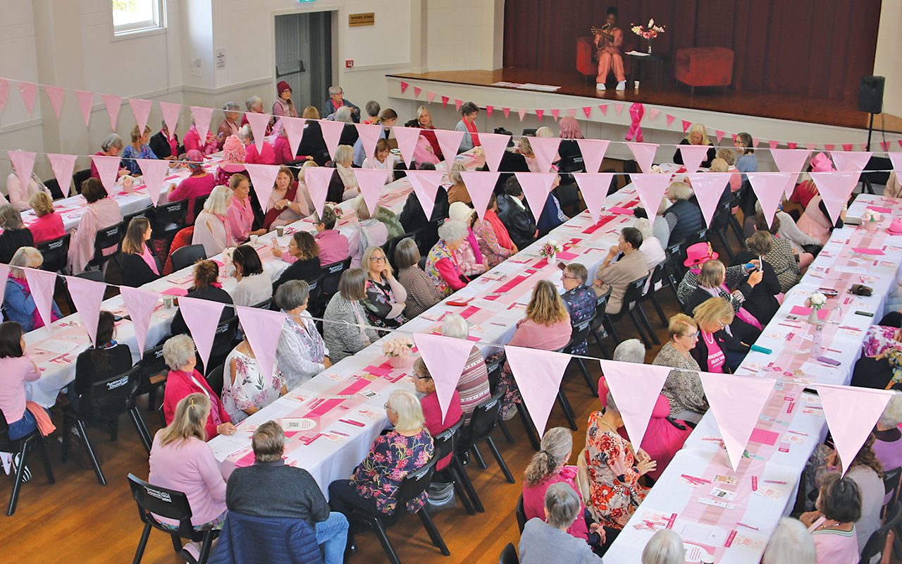 Town hall turns pink for a day - Local Matters