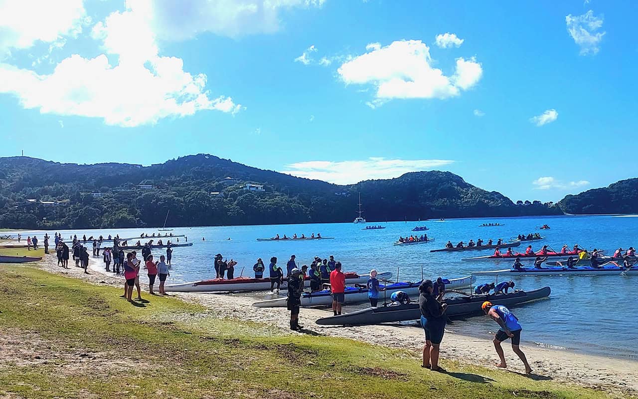 Waves of excitement at debut waka ama comp - Local Matters