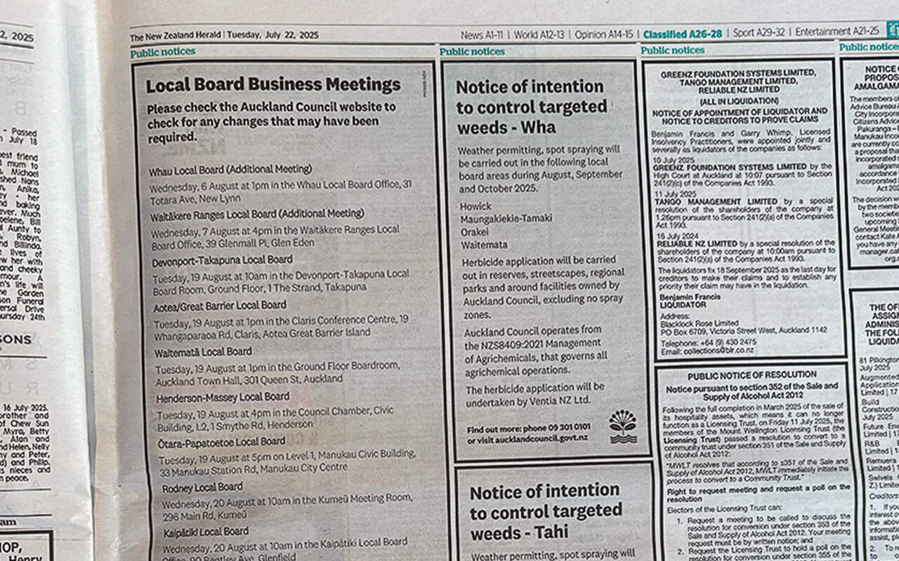 Council shuns community advertising - Local Matters